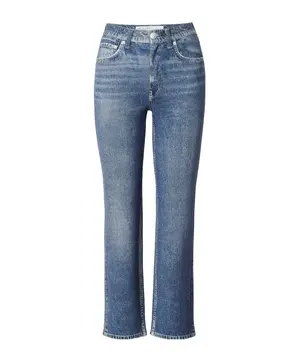 Rag & Bone Straight Leg Jeans With Printed Logo Detail
