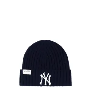 SPORTY  RICH Sporty Rich Heritage Yankees Beanie Hat - Black