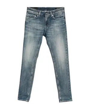 DONDUP Faded Effect Turn-up Cropped Jeans