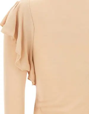 Marella Selva Ruffled Knitted Sweater