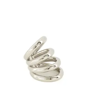 Rabanne Punk Multi-hoop Earrings - White