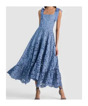 ALICEOLIVIA Rosalee Lace Bustier Dress