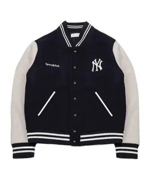 SPORTY  RICH Sporty & Rich Varsity Jacket With Striped Trim - No