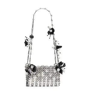 Rabanne Floral Disc Shoulder Bag