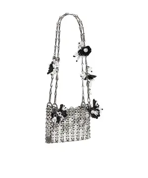 Rabanne Floral Disc Shoulder Bag
