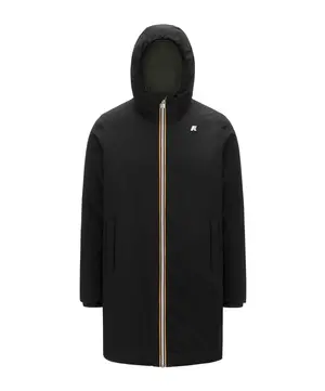 K-WAY Logo Parka - Black