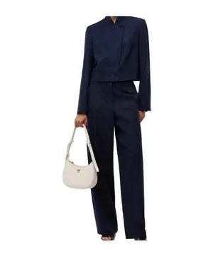 Pinko Rhinestone-embellished Cropped Jacket