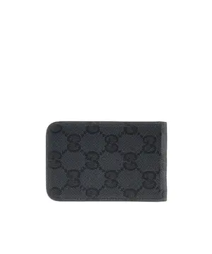 Gucci Gg Magnetic Card Case - Black