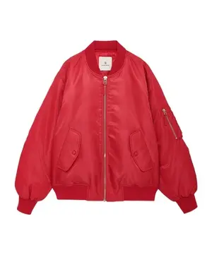ANINE BING Bomber Jacket With Ribbed Details