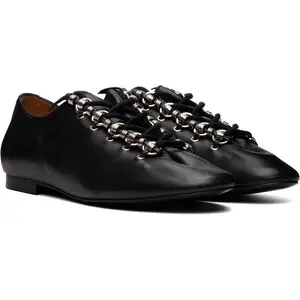 TOGA VIRILIS Leather Derby With Patterned Hardware