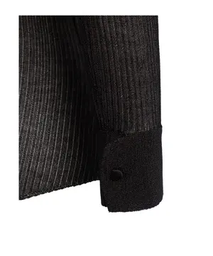 DONDUP Ribbed Knit Long Sleeve Cardigan