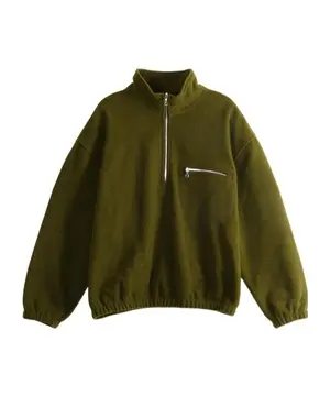 RIER Half-zipped High Neck Sweatshirt - No