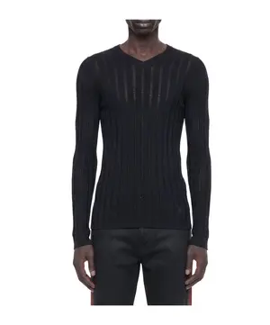 Gucci Semi-transparent V-neck Pullover