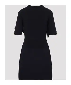 Elisabetta Franchi Ribbed Mini Knitted Dress
