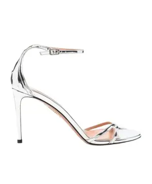 AQUAZZURA Nuda Metallic Heeled Sandals