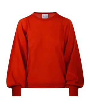 NUDE Crew Neck Sweater - Orange