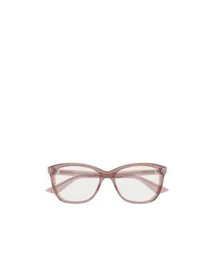 Gucci Square Frame Glasses - Nude