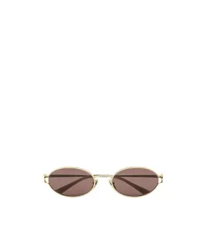 Gucci Oval Frame Sunglasses - Brown