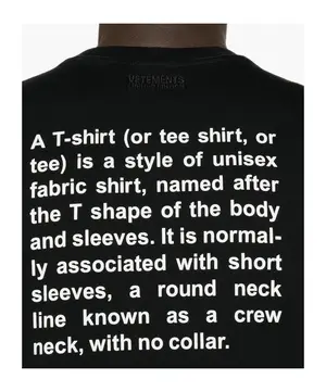 Vetements Slogan-print T-shirt