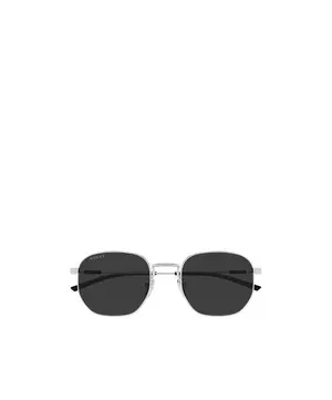 Gucci Geometric Frame Sunglasses - Silver/gray