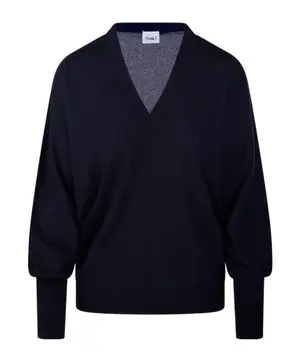 NUDE V-neck Sweater - Blue