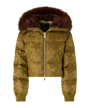 Pinko Camouflage Motif Padded Jacket