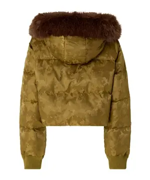 Pinko Camouflage Motif Padded Jacket