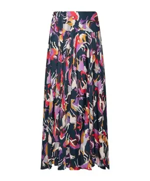 Marella Printed Viscose Twill Skirt