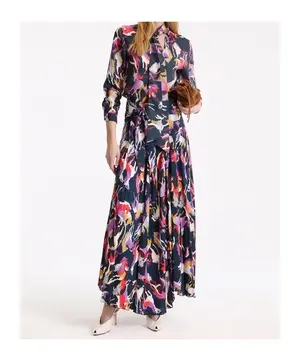Marella Printed Viscose Twill Skirt