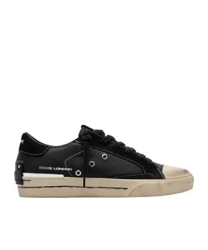 CRIME LONDON Lace-up Low-top Casual Shoes - Midnight Black