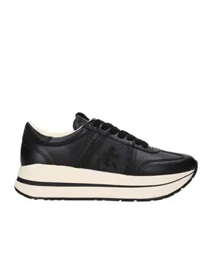 Premiata Lace-up Sneakers With Patchwork Detail