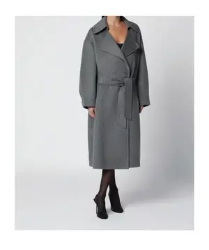 THE FRANKIE SHOP Double-breasted Belted Coat