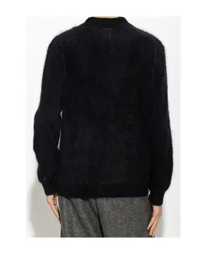 LISA YANG Omar Brushed Knit Polo Top
