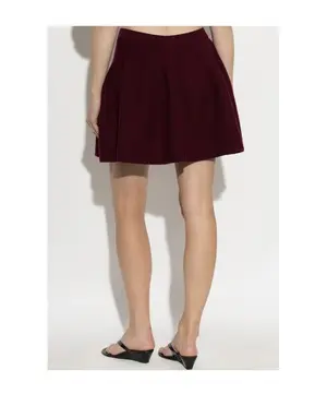 LISA YANG Pleated Knit Mini Skirt