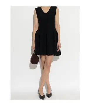 LISA YANG Wrenley V-neck Sleeveless Mini Dress