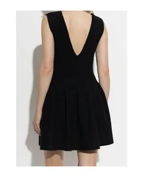 LISA YANG Wrenley V-neck Sleeveless Mini Dress