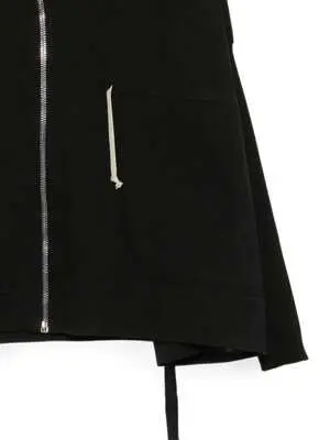 Rick Owens Asymmetric Zip Funnel Neck Sweatshirt
