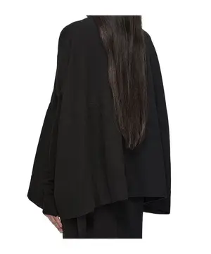 Rick Owens Asymmetric Zip Funnel Neck Sweatshirt