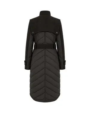 Patrizia Pepe Quilted Panelled Coat