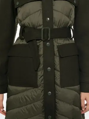 Patrizia Pepe Quilted Panelled Coat