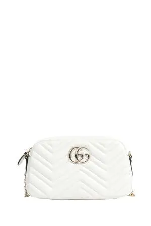 Gucci Gg Marmont Small Camera Bag - White
