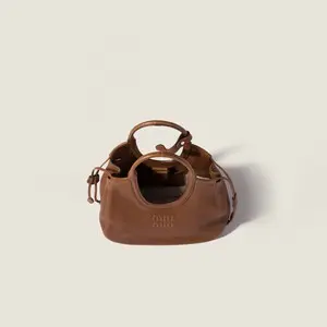 Miu Miu Nappa Leather Tote Bag - Oak