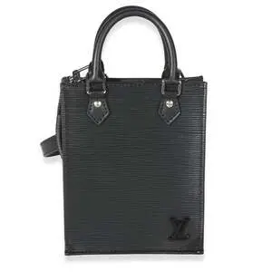 LOUIS VUITTON Epi Petit Sac Plat Crossbody Bag - Black