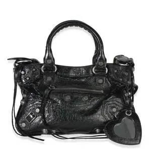Balenciaga Agneau Neo Cagole City Bag - Black