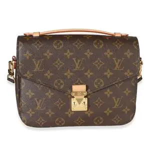 LOUIS VUITTON Monogram Canvas Pochette Metis - Brown