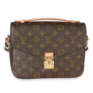 LOUIS VUITTON Monogram Canvas Pochette Metis - Brown
