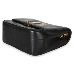 Saint Laurent Lambskin Matelassé Monogram Vicky Chain Bag