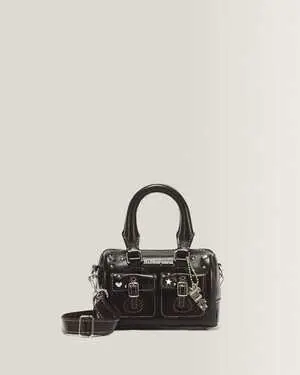 Dr. Martens Mini Top Handle Bag In Milled Gloss Leather