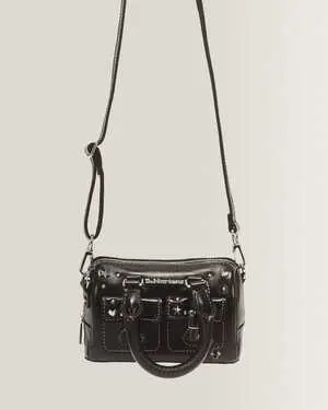 Dr. Martens Mini Top Handle Bag In Milled Gloss Leather