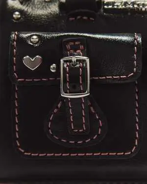 Dr. Martens Mini Top Handle Bag In Milled Gloss Leather